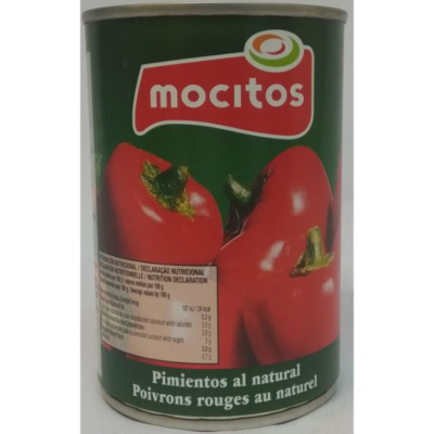 Poivrons rouges entiers « Morrones » d’Espagne. 390/250g – Henri Probst SA